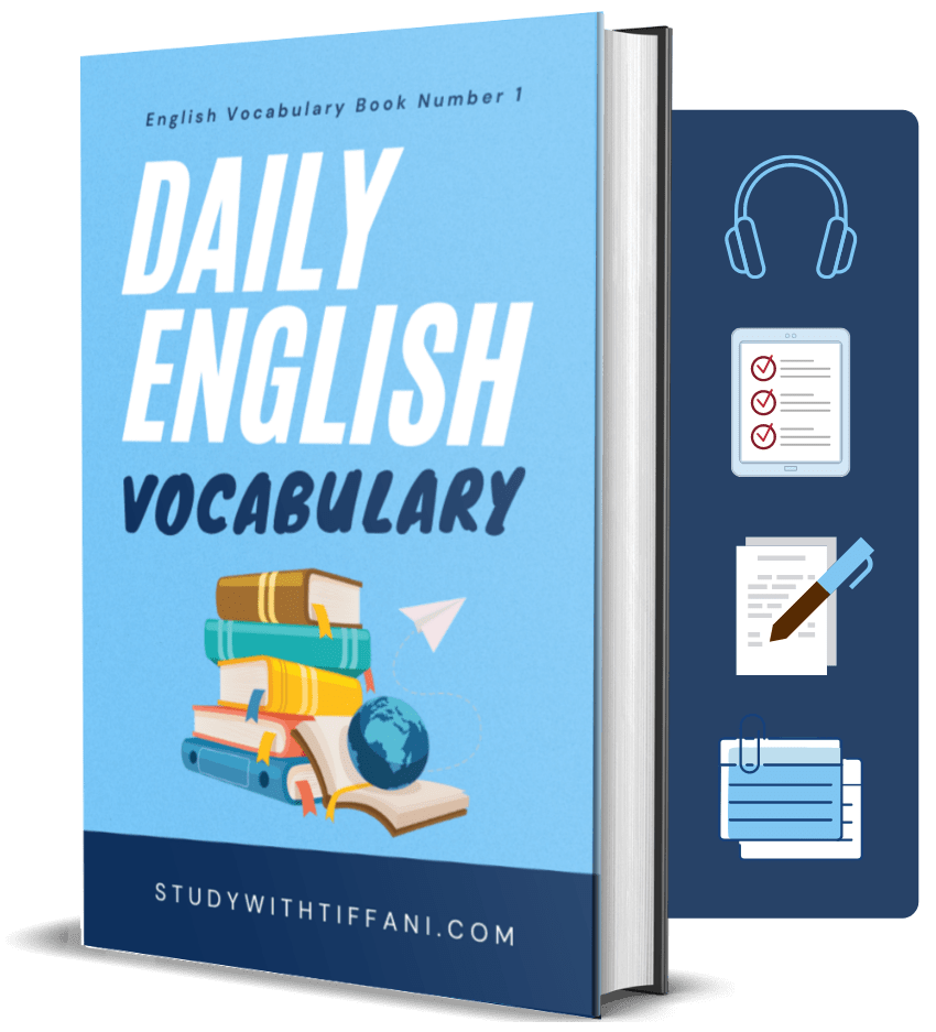 Daily English Vocabulary | Book Number 1 - Speak English with Tiffani