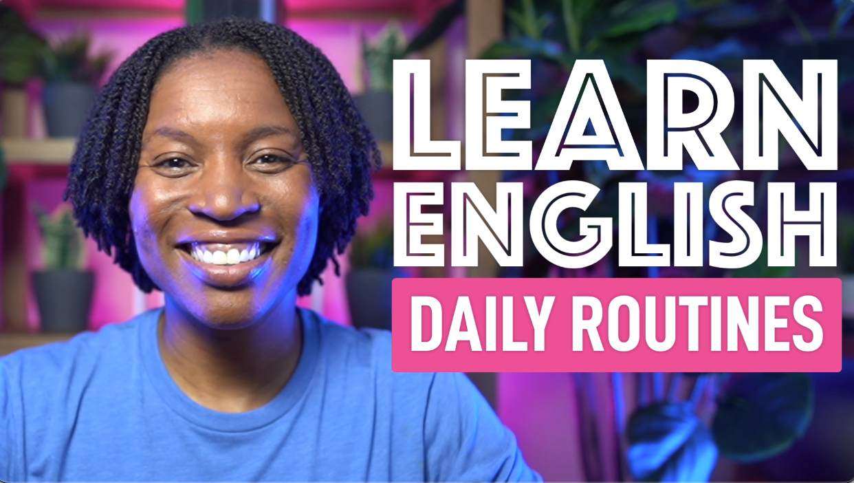 LEARN ENGLISH DAILY ROUTINES (5-DAY ROUTINE) - Speak English with Tiffani